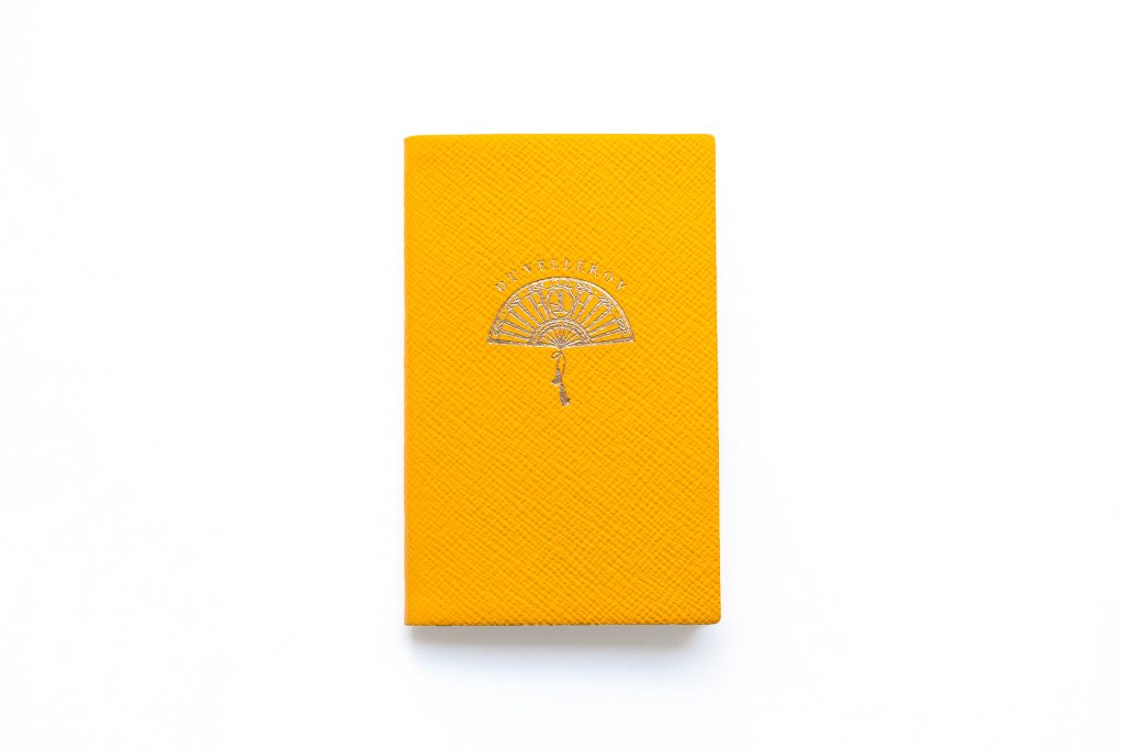 Carnet Panama Smythson x Duvelleroy Langage de l'éventail