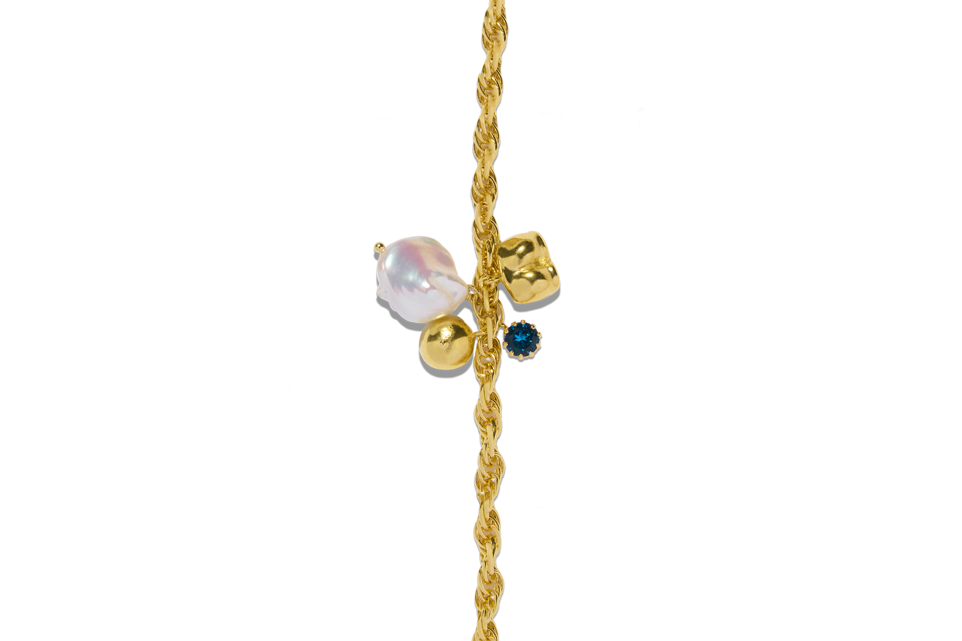 Bangla Begum x Duvelleroy Long Necklace Fred Hand-fan