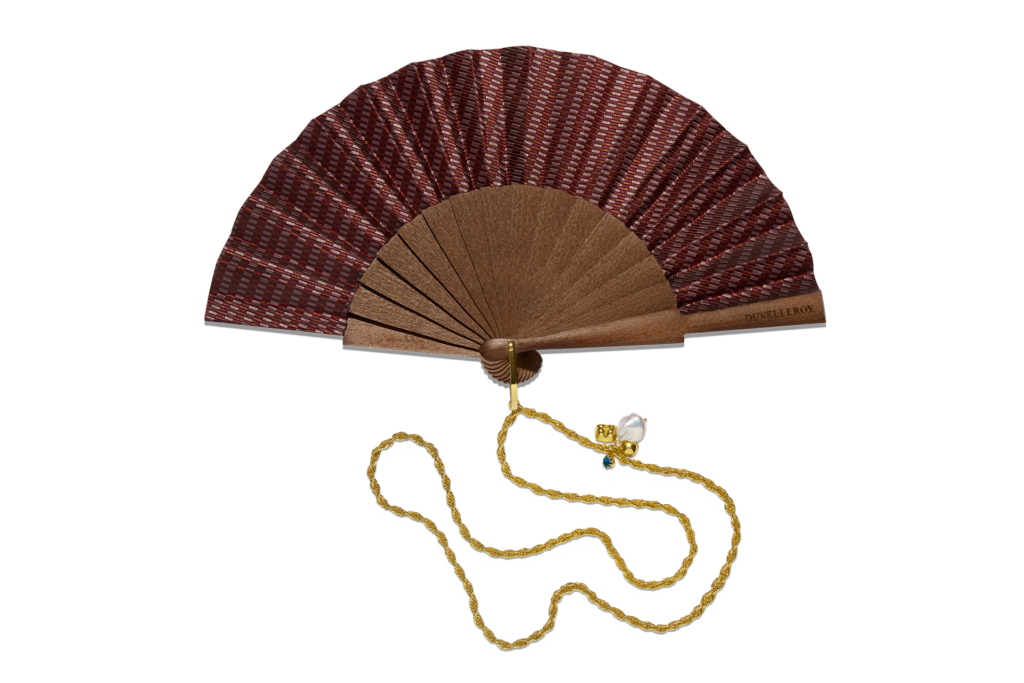 Bangla Begum x Duvelleroy Long Necklace Fred Hand-fan