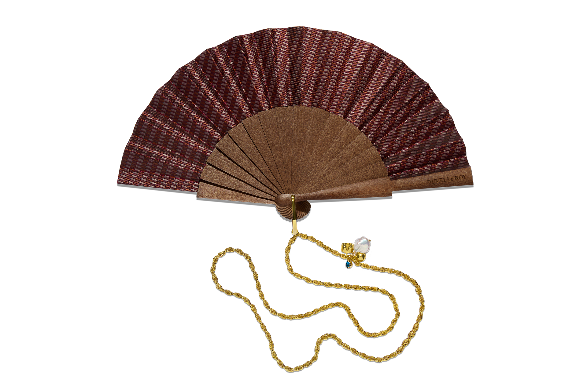 Bangla Begum x Duvelleroy Long Necklace Fred Hand-fan
